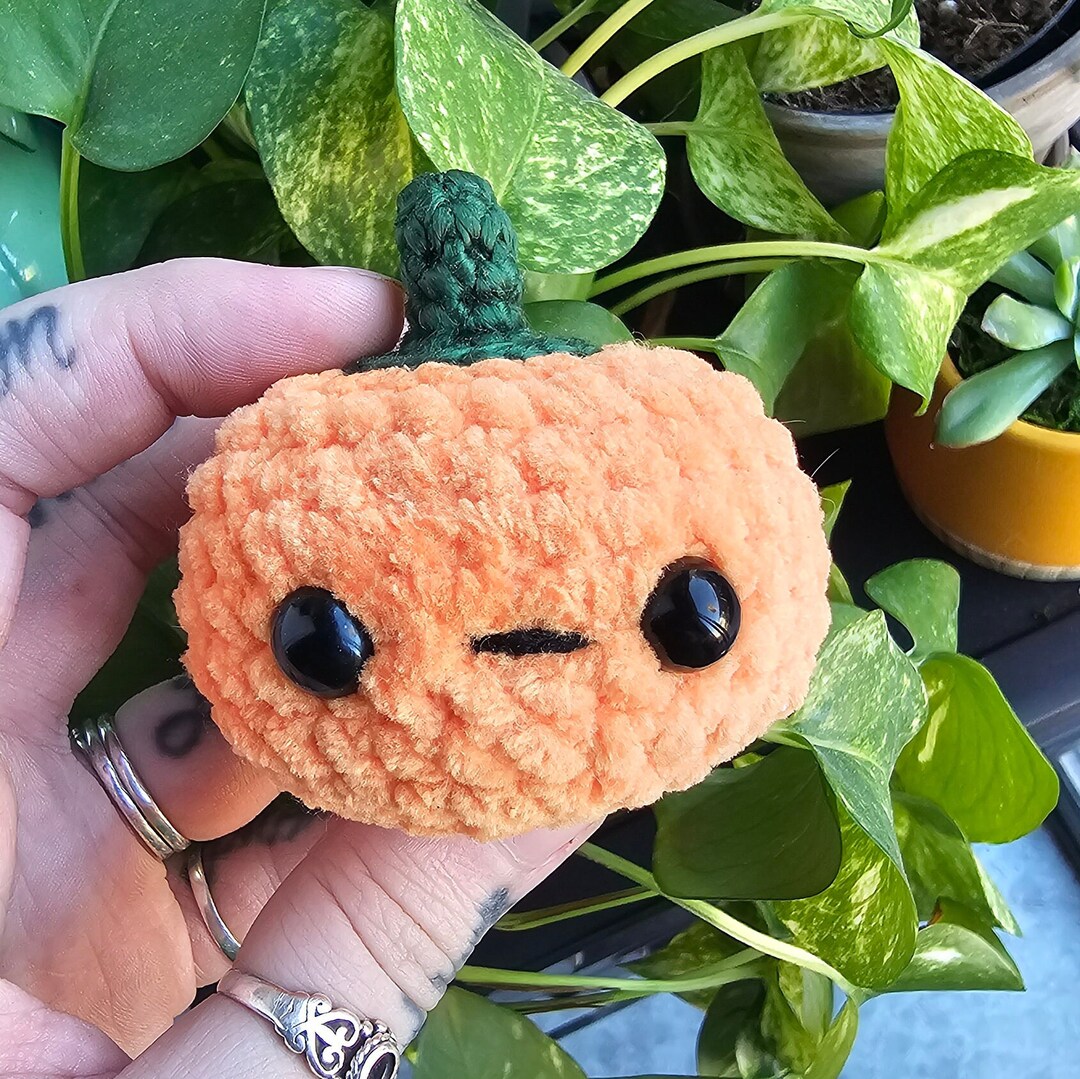 Crochet Pumpkin Plushie - Etsy