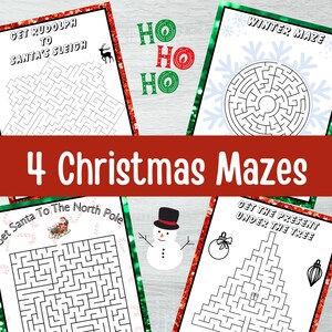 25 Printable Christmas Activities, Christmas Activity Bundle, Kid's ...