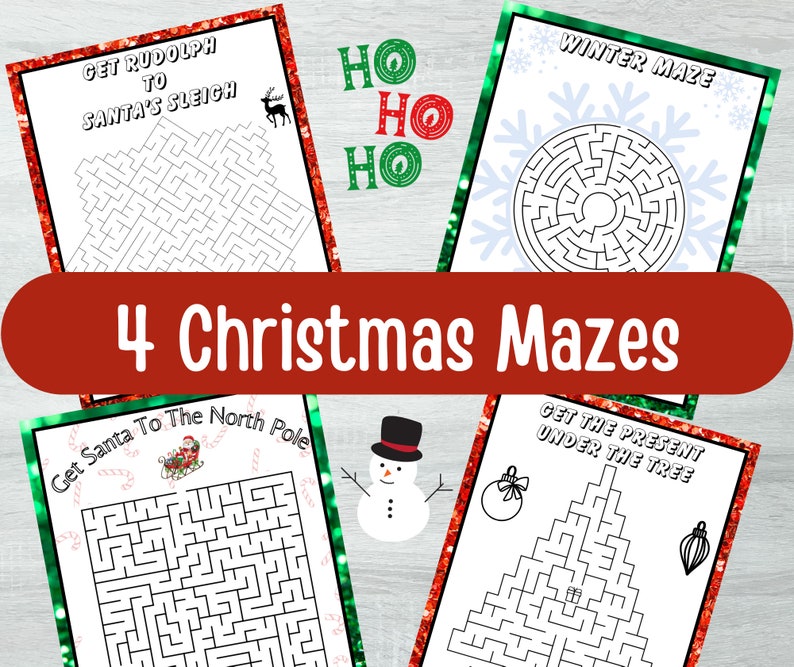25 Printable Christmas Activities, Christmas Activity Bundle, Kid's ...