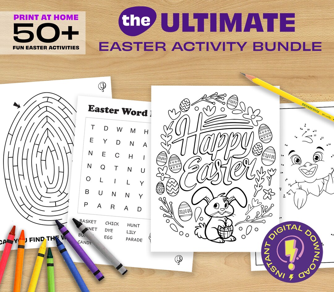 Ultimate Printable Easter Activities for Kids | Easter Coloring Pages ...