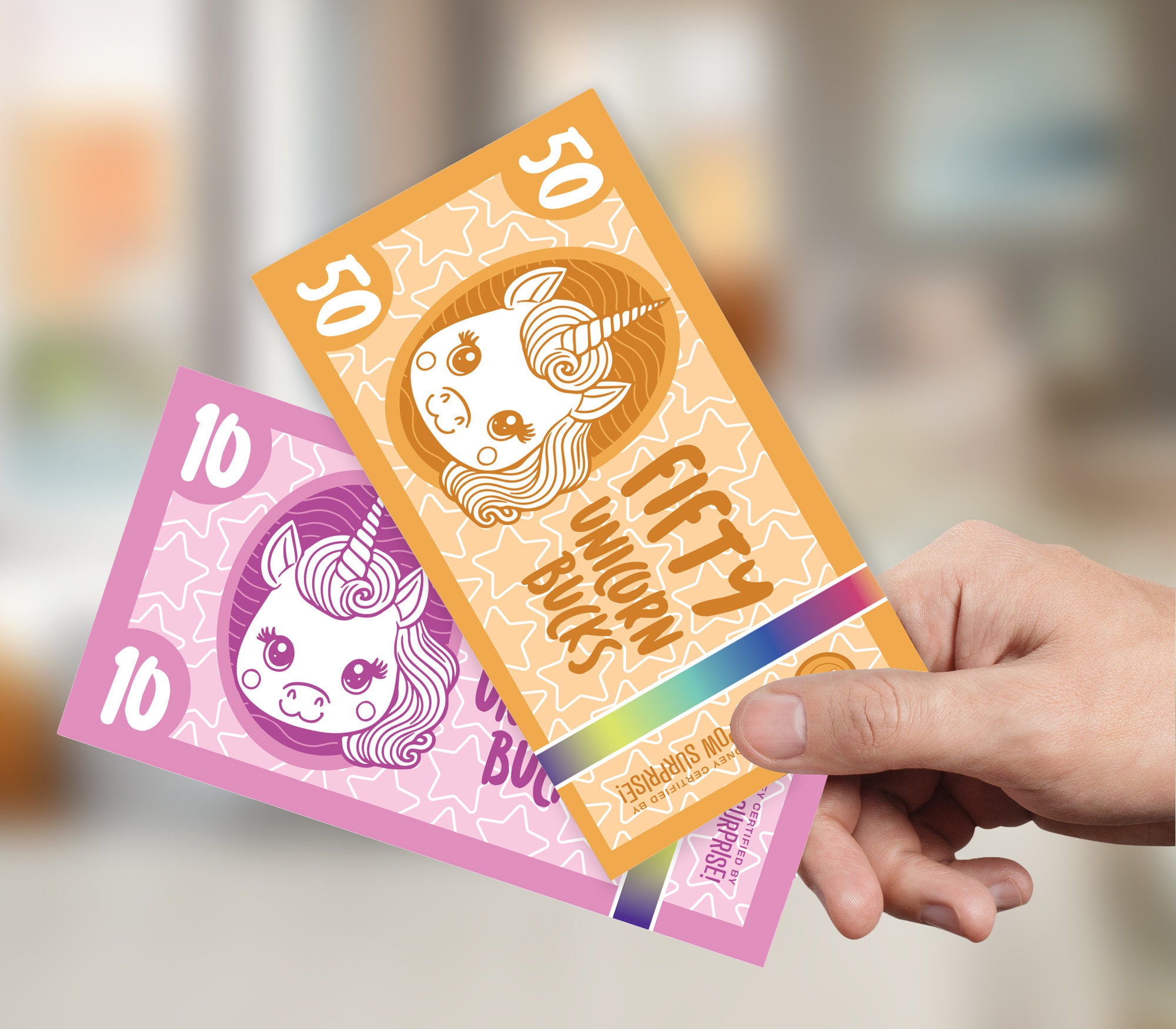 Printable Unicorn Bucks Play Money | Kids Chore & Good Behavior Reward ...