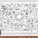 Giant Outer Space Doodles Coloring Poster | Printable Collaborative ...