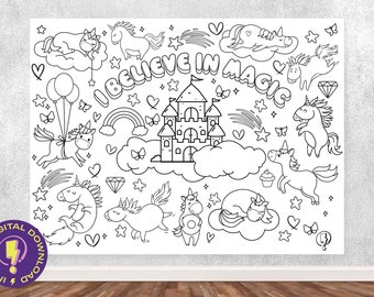 Jumbo Coloring Poster Printable - Etsy