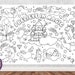 Giant Unicorn Doodles Coloring Poster | Printable Collaborative ...