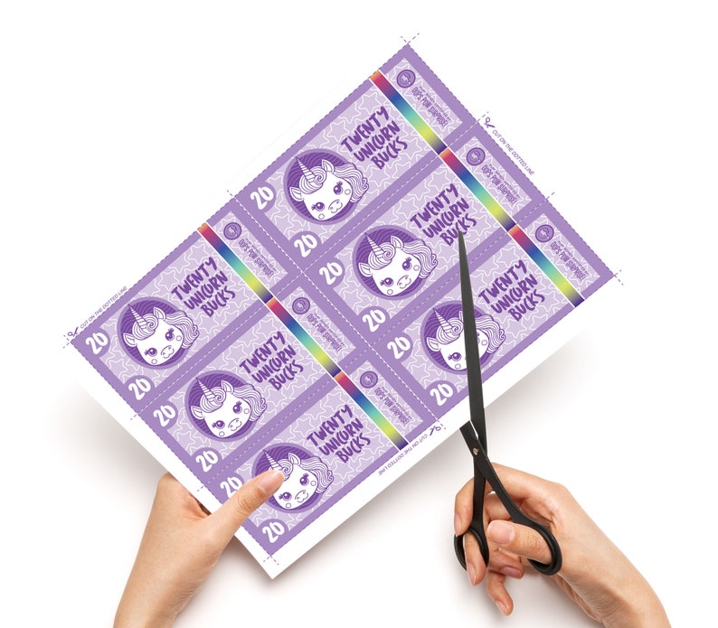 Printable Unicorn Bucks Play Money | Kids Chore & Good Behavior Reward ...