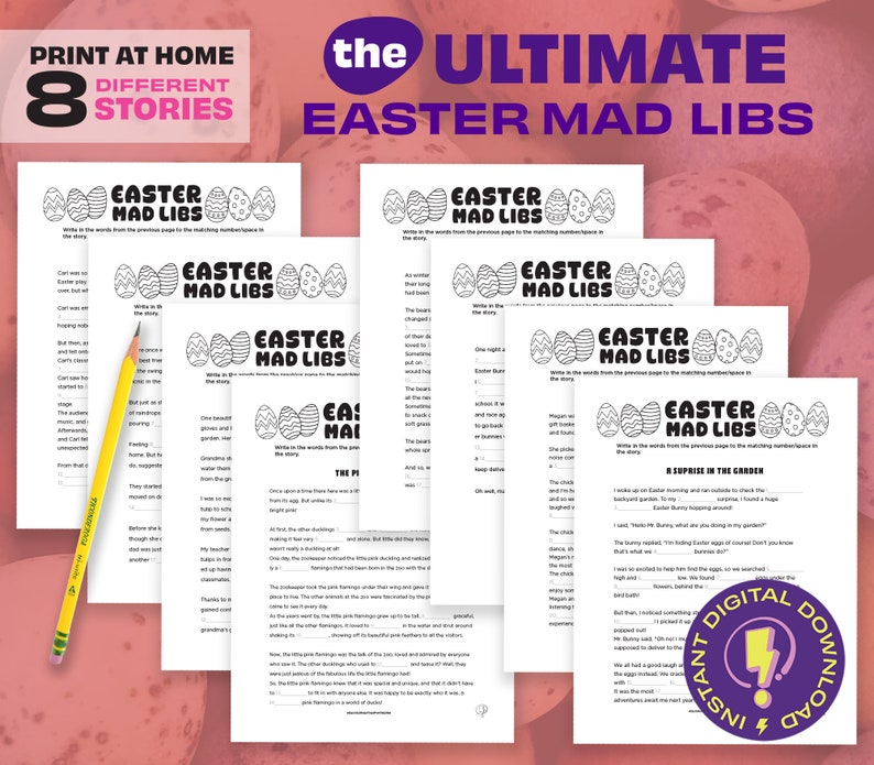 Ultimate Printable Easter Mad Libs for Kids | Fun & Educational Word ...