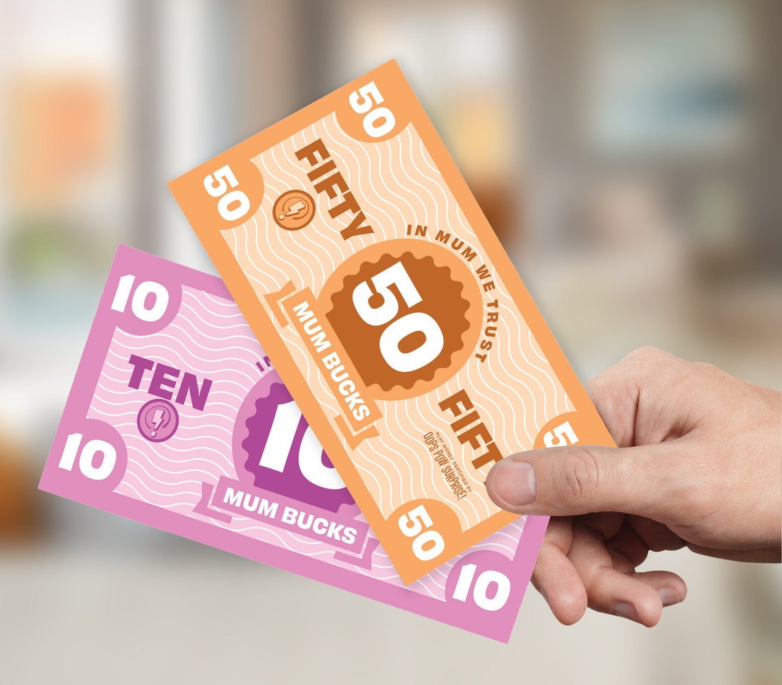 Printable Mum Bucks Play Money Kids Chore & Good Behavior Reward ...