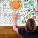 Giant Outer Space Doodles Coloring Poster | Printable Collaborative ...