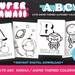 SUPER KAWAII: Printable Cute Anime Chibi Themed ABC Coloring Pages for ...