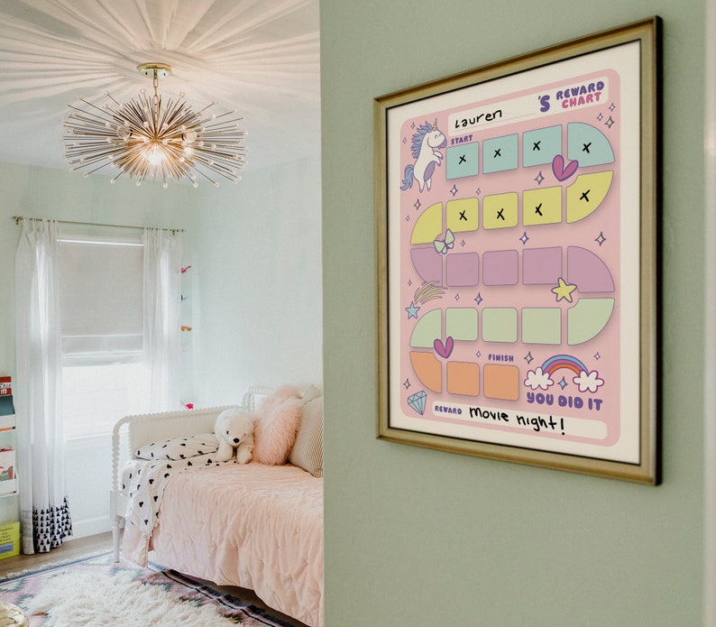 Unicorn Reward Chart | Printable Magical Fantasy Chore Chart for Kids ...