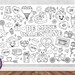 Giant Valentines Day Doodles Coloring Poster | Printable Collaborative ...