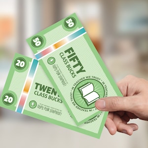 Printable Class Bucks Play Money Teacher Reward Coupons for Kids Teach ...