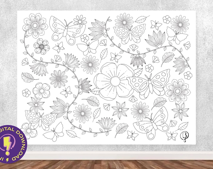 Coloring Poster, Giant Coloring Poster, Coloring for Kids, Fun Kids ...