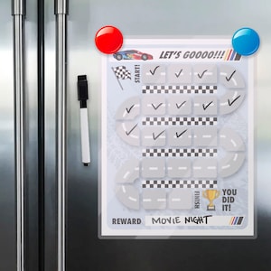 Racecar Reward Chart | Printable Racing Chore Chart for Kids | Behavior ...