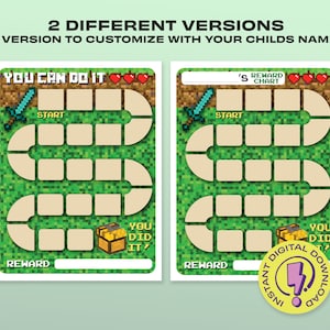 Video Gamer Reward Chart | Printable Gaming A4 Video Game Chore Chart ...