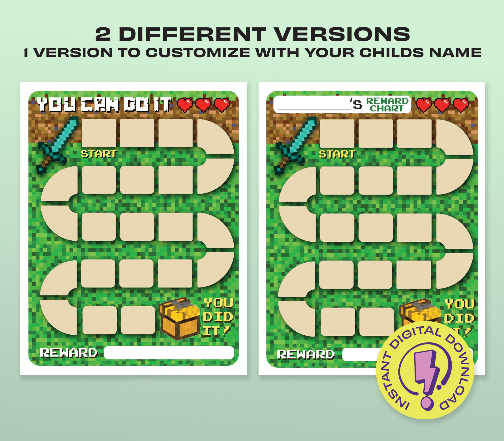 Video Gamer Reward Chart | Printable Gaming A4 Video Game Chore Chart ...