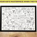 Giant Valentines Day Doodles Coloring Poster | Printable Collaborative ...