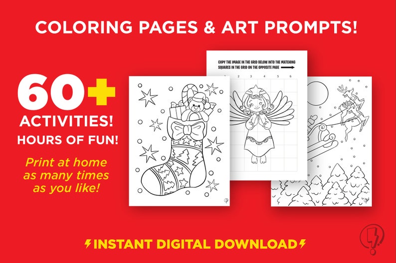 Printable Christmas Activity Pages for Kids 5 - 9 | Holiday Coloring ...