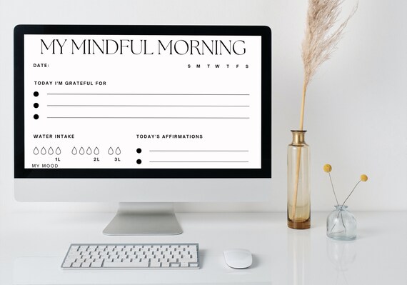 Printable Daily To-do List Mindful Journal Prompt Download - Etsy