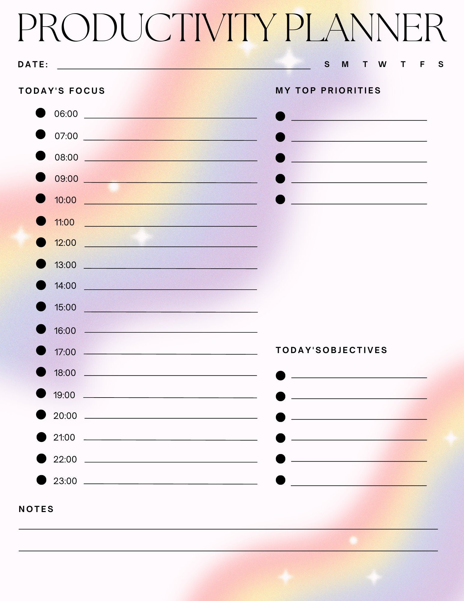 Printable Planner Pages, Downloadable Inserts, Printable Planner ...