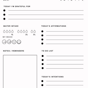 Printable Daily To-do List, Mindful Journal Prompt Download ...