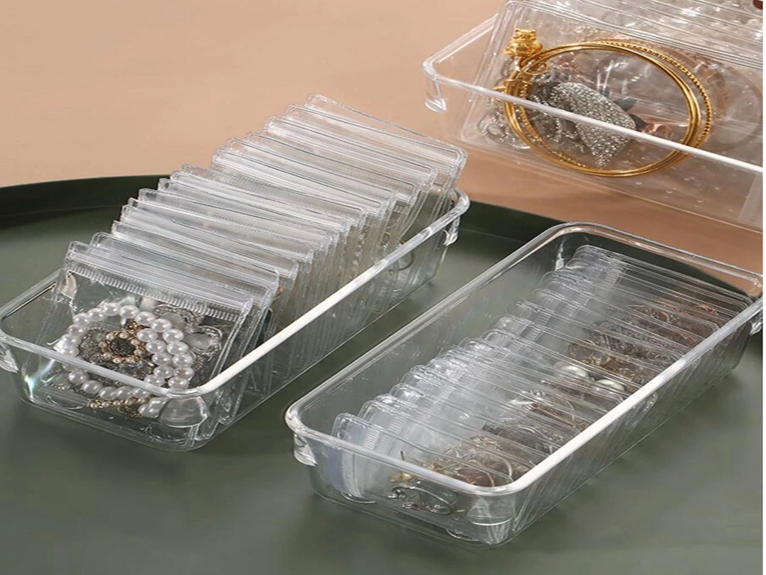 Jewelry Organizers for Women, Clear Acrylic Drawer Organizer Box With ...
