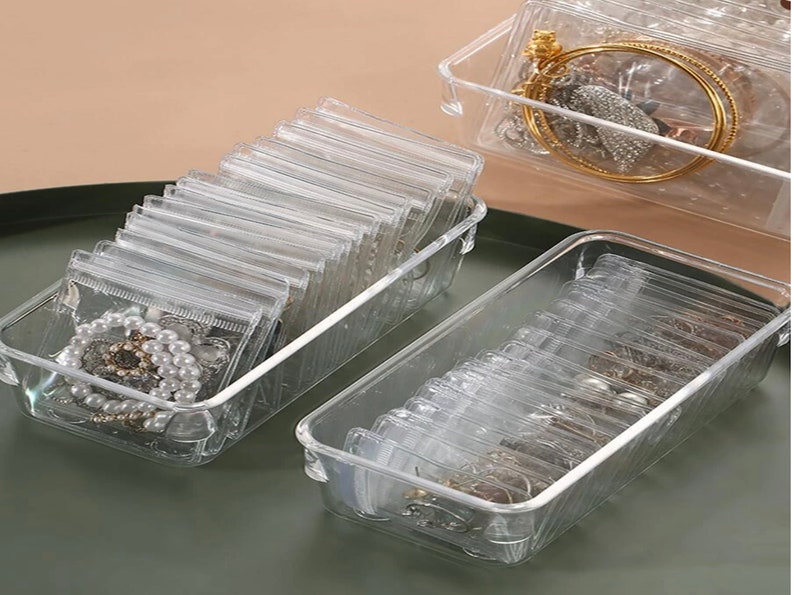 Jewelry Organizers for Women, Clear Acrylic Drawer Organizer Box With ...