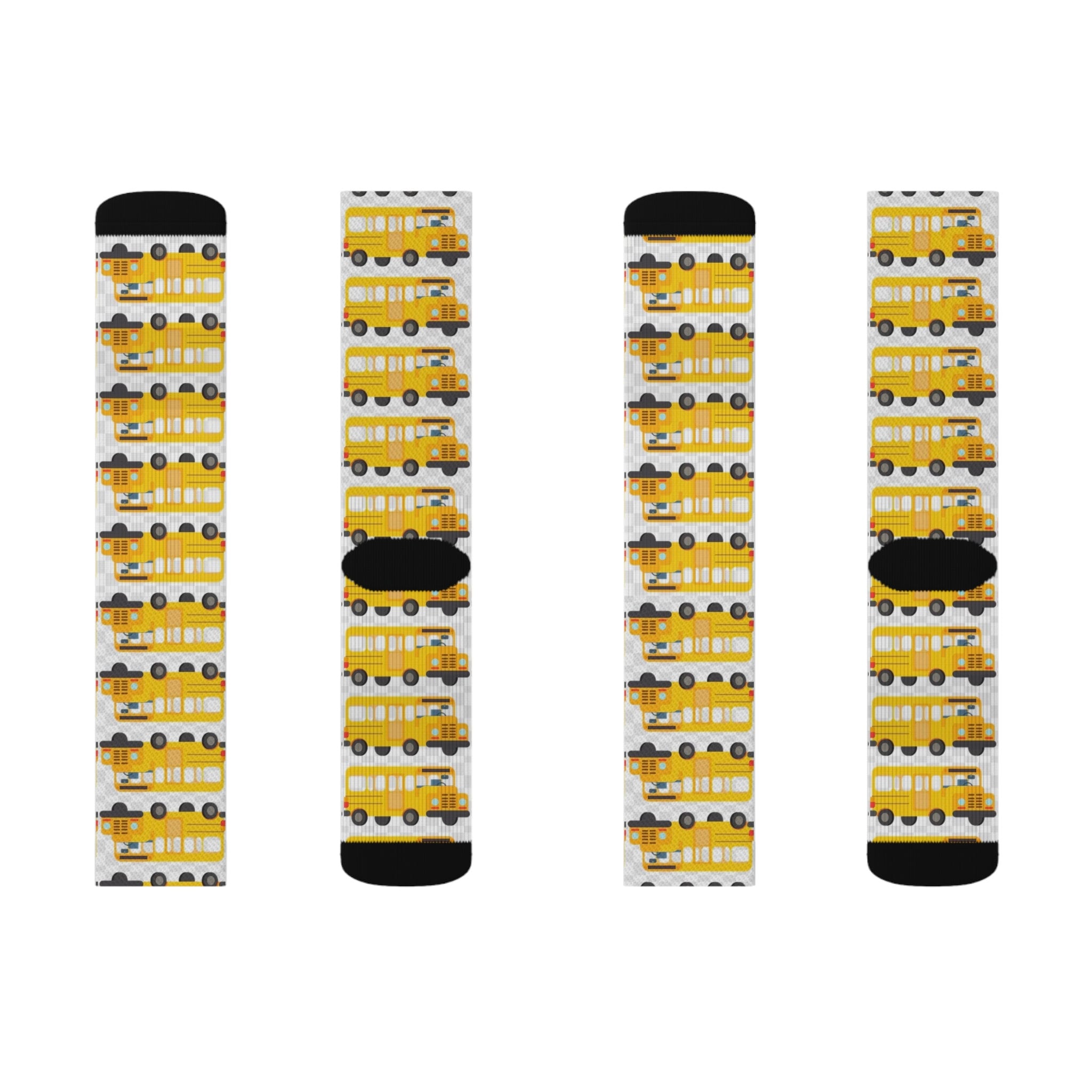 Preppy School Bus Socks - Etsy