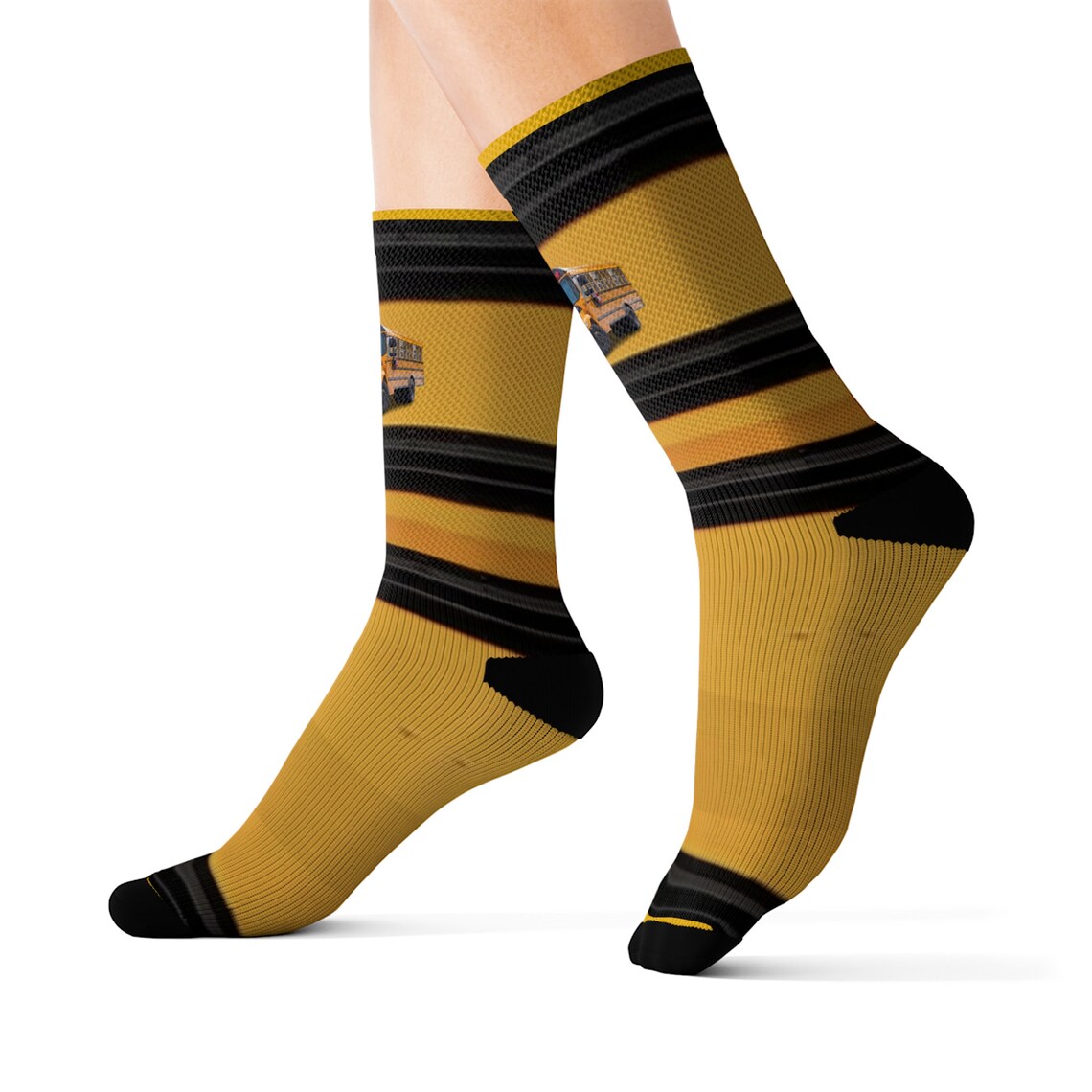 School Bus Socks, Back to School, Bus Driver Sock - Etsy