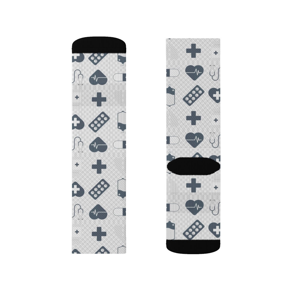 Nurses Stethoscope, Bandage, Heartbeat Socks - Etsy