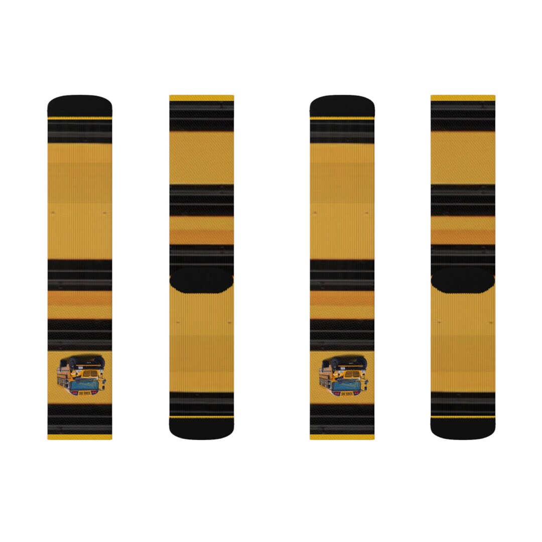 School Bus Socks, Back to School, Bus Driver Sock - Etsy