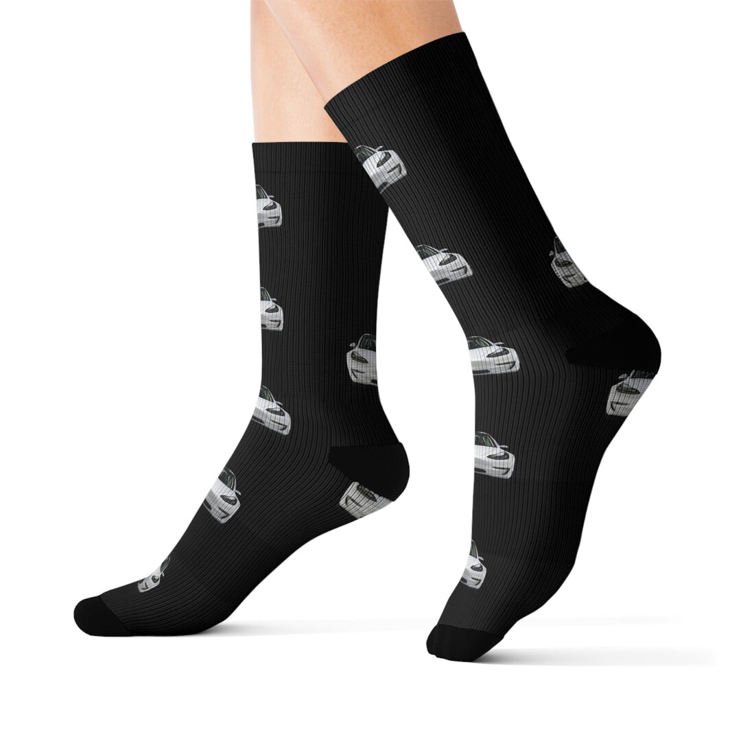 Car Tesla Socks, Black and Comfy - Etsy