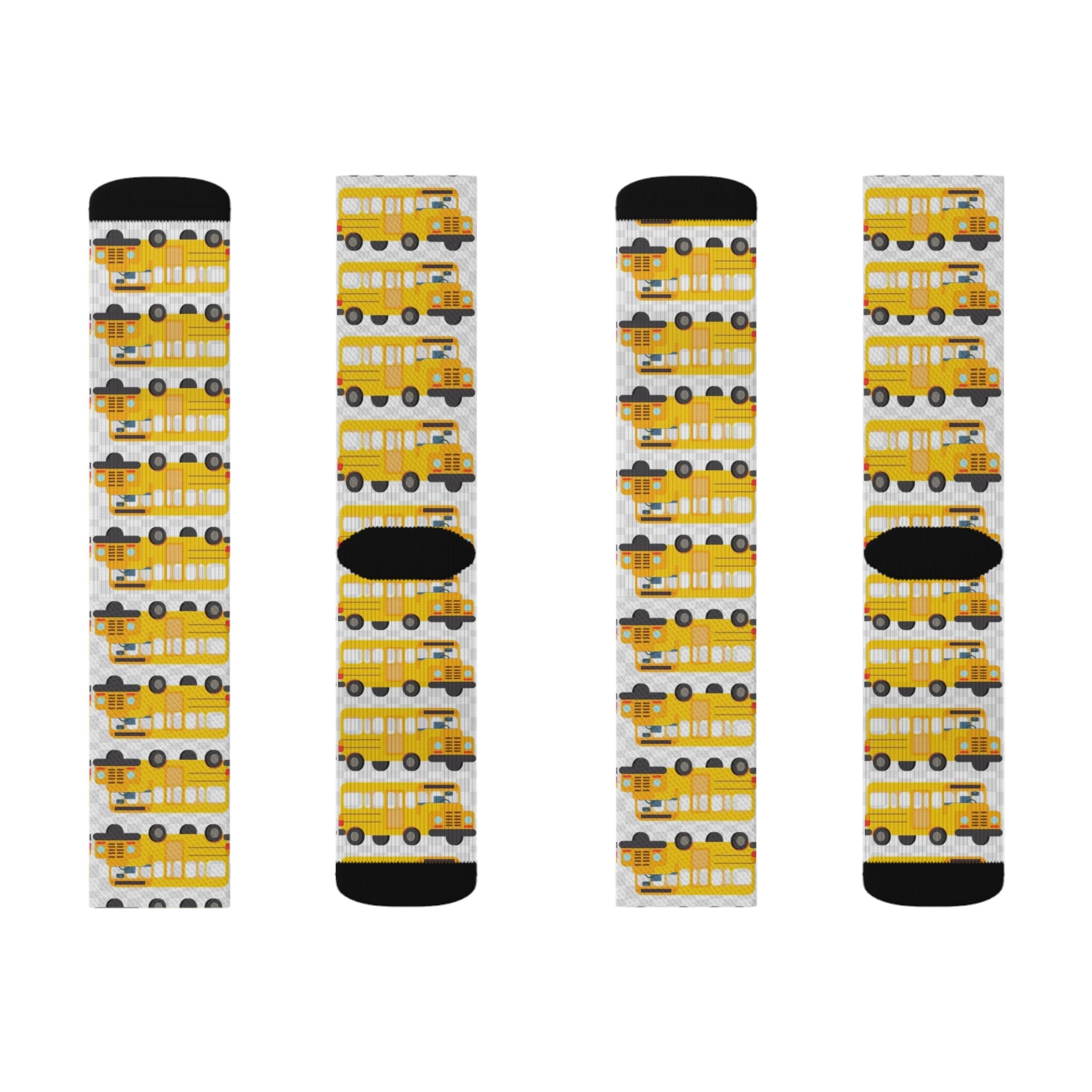 Preppy School Bus Socks - Etsy