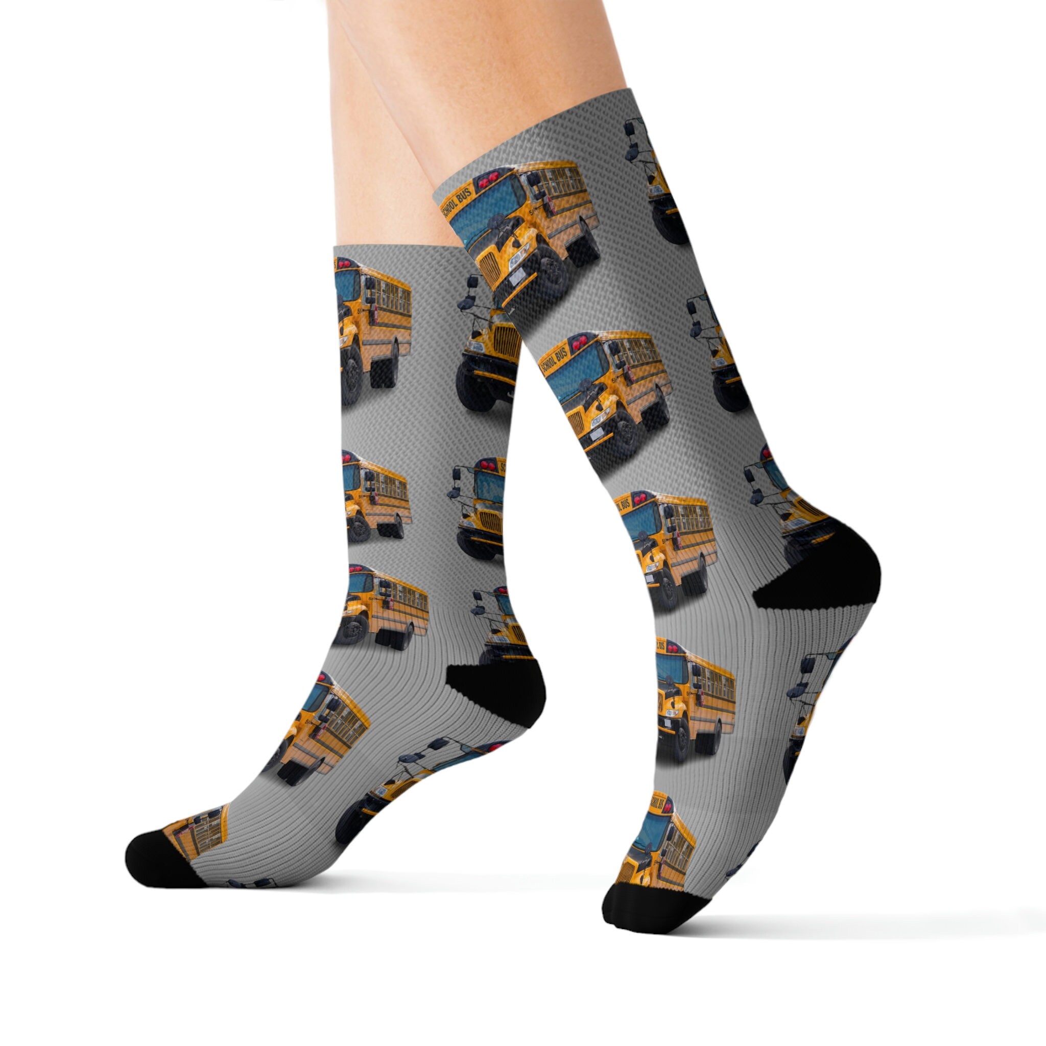School Bus Socks, - Etsy