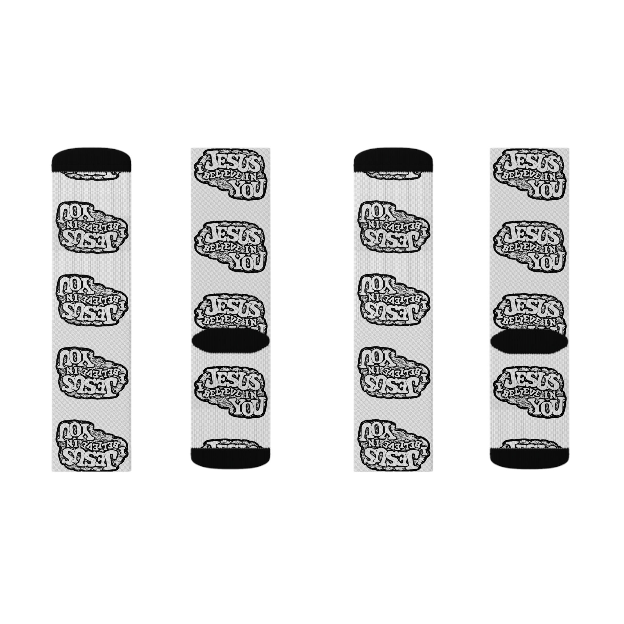 Religious Sock, Jesus I Believe in You - Etsy