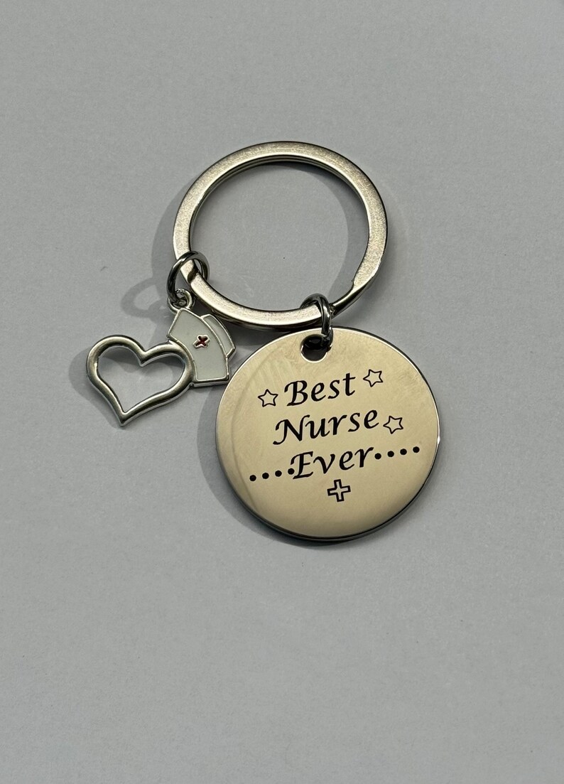 Customized Nurse Stainless Keychain - Etsy