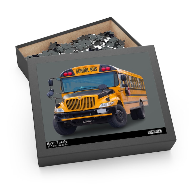 School Bus Puzzle, Bus Puzzle (120, 252, 500-piece) - Etsy