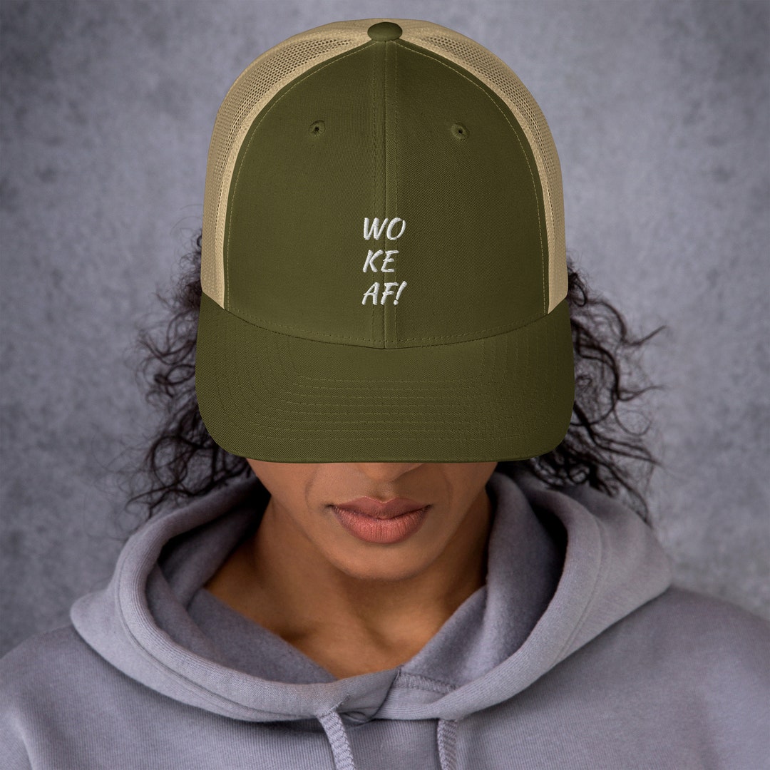 WOKE AF Trucker Cap - Etsy