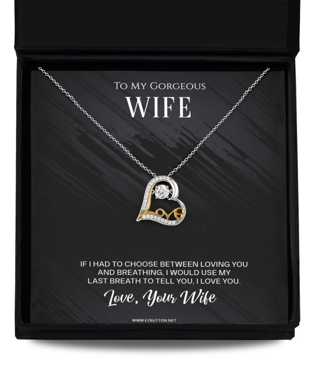 Love Necklace For Wife Wife To Wife T Etsy