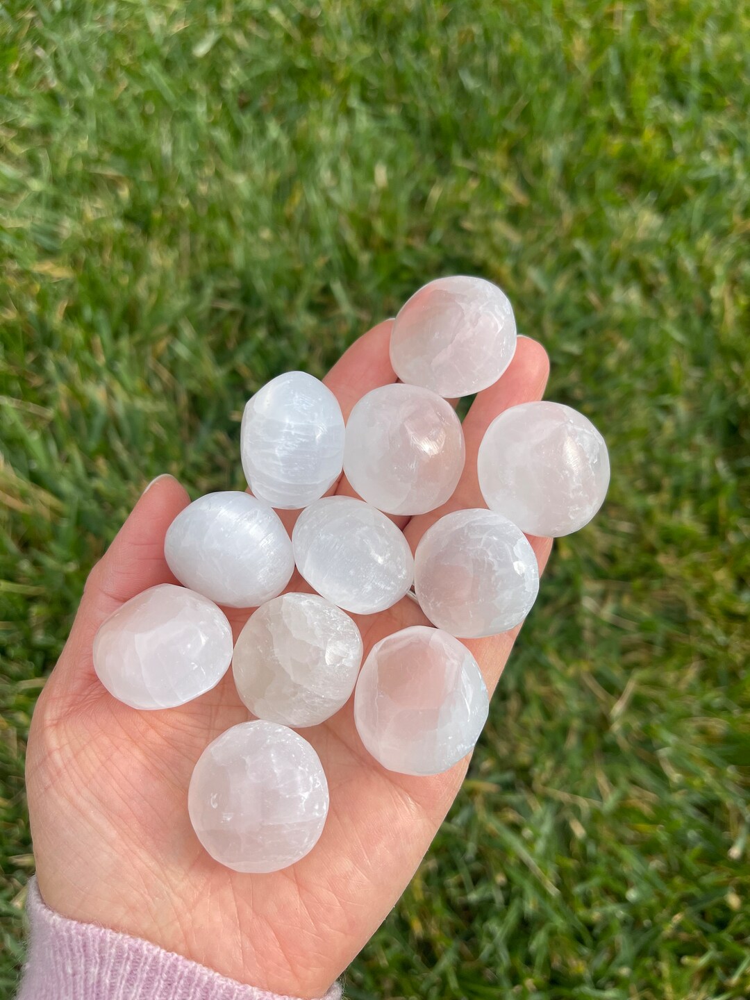 Selenite Tumbled Stones - Etsy