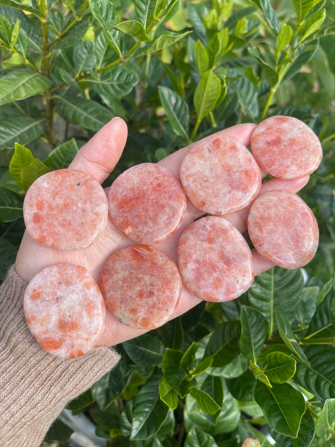 Sunstone Smooth Stone: Natural Healing Crystal - Etsy