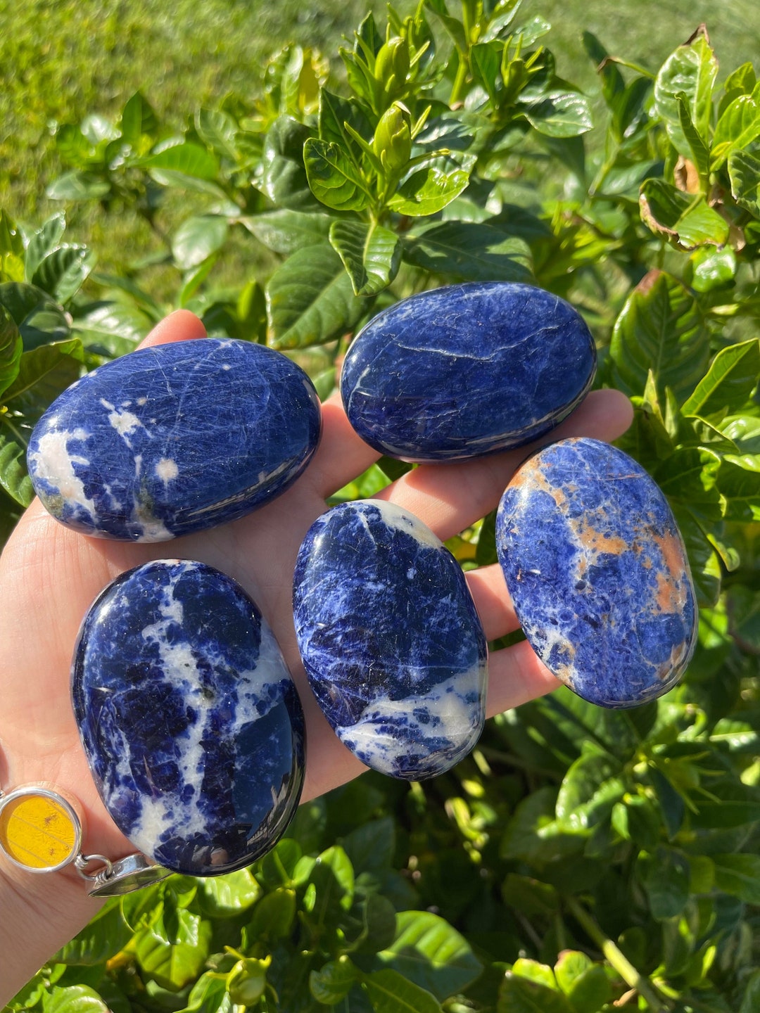 Sodalite Palm Stone - Etsy