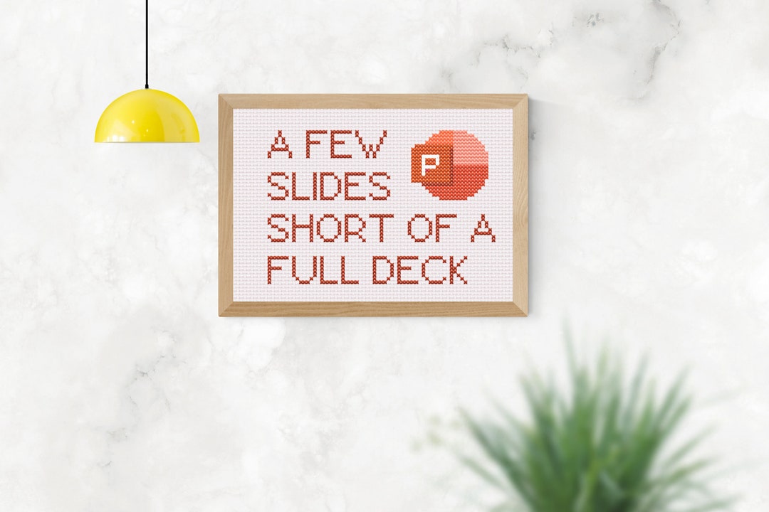 A Few Slides Short Powerpoint Cross Stitch Pattern - Etsy