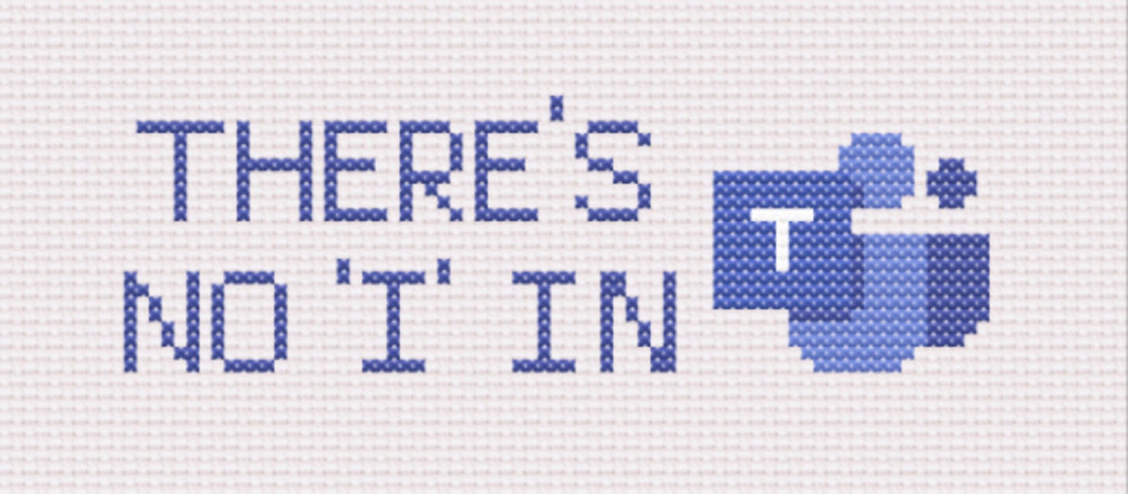 No I in Teams, Microsoft Teams Cross Stitch Pattern - Etsy