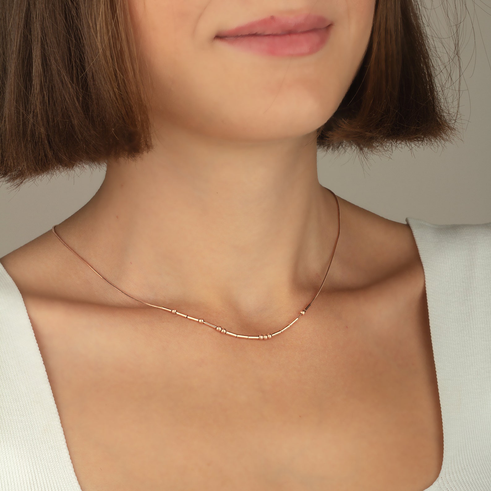 Sterling Silver Morse Code Necklace, Couple Morse Code Necklace, Morse Code Jewelry ...