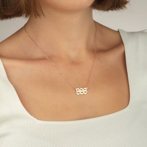 Gold Angel Number Necklace, Angel Number Pendants, Lucky Number, 111 ...