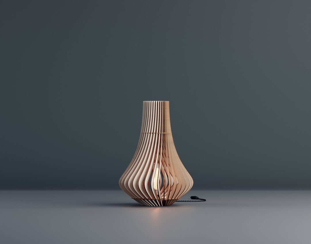 Modern Wood Lamp Shade/ Table Lamp/ Statement Lampshade/ - Etsy