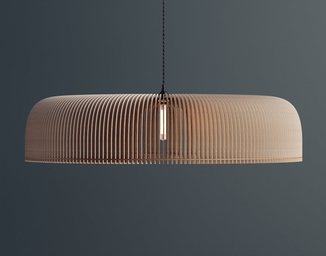 Nzula Wood Pendant Light / Modern Light / Handmade Lamp / Ceiling Lamp ...