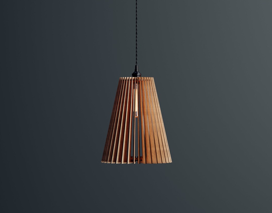Wood Pendant Light / Modern Light / Handmade Lamp / Ceiling Lamp ...