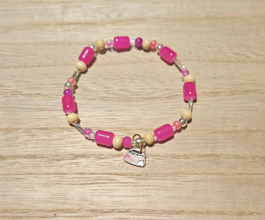 Pink Barbie Girl Bracelet Etsy